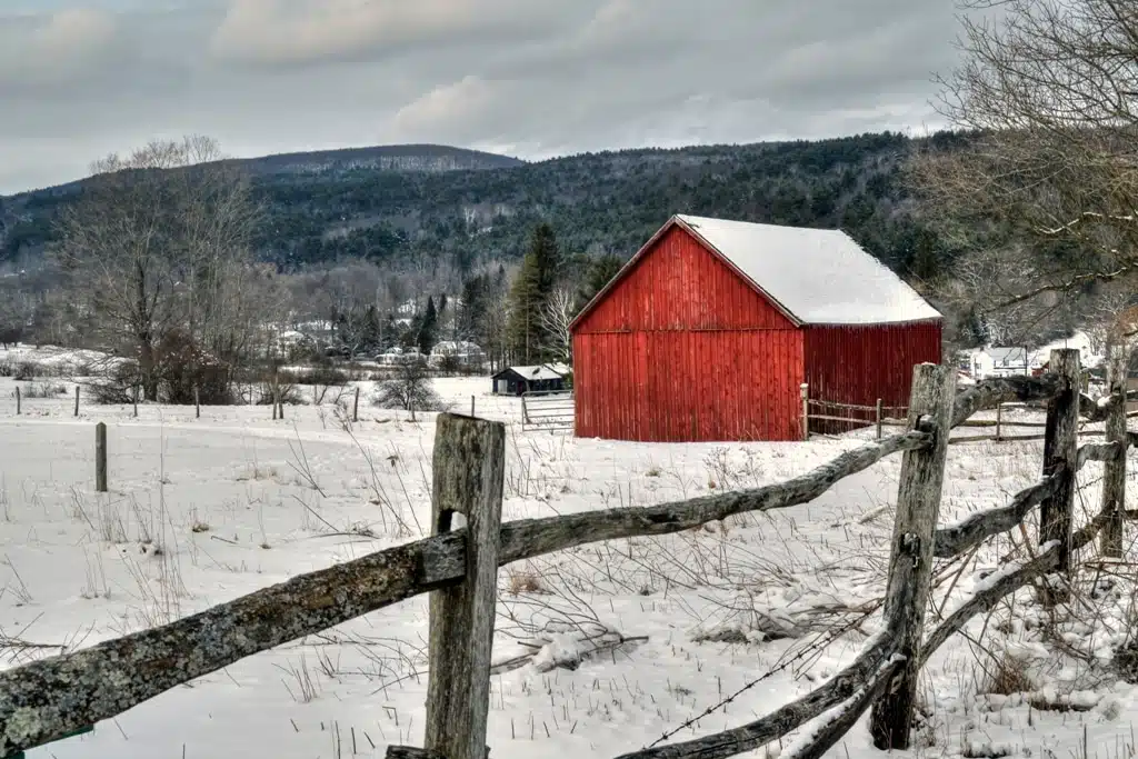 Red Barn at Tyringham Cobble - New England