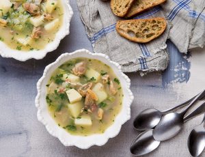 Clear Broth Clam Chowder | Rhode Island Recipe
