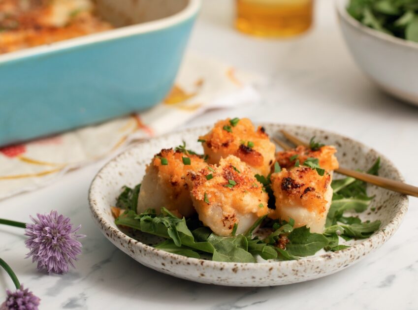 Baked White Fish with Ritz Cracker Topping - New England