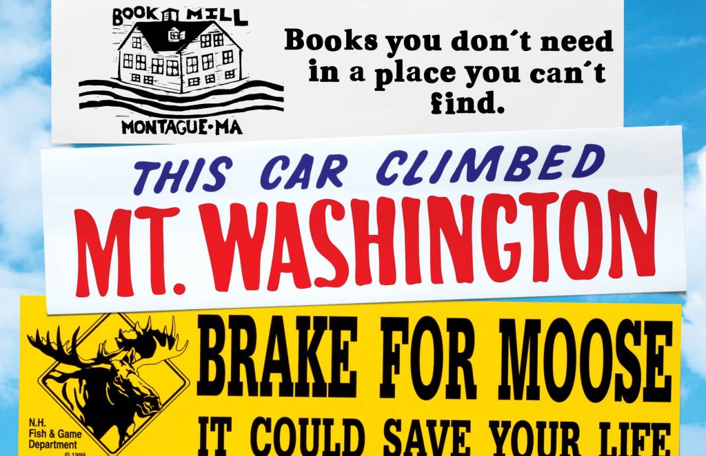 The Stories Behind 10 Iconic New England Bumper Stickers - New England