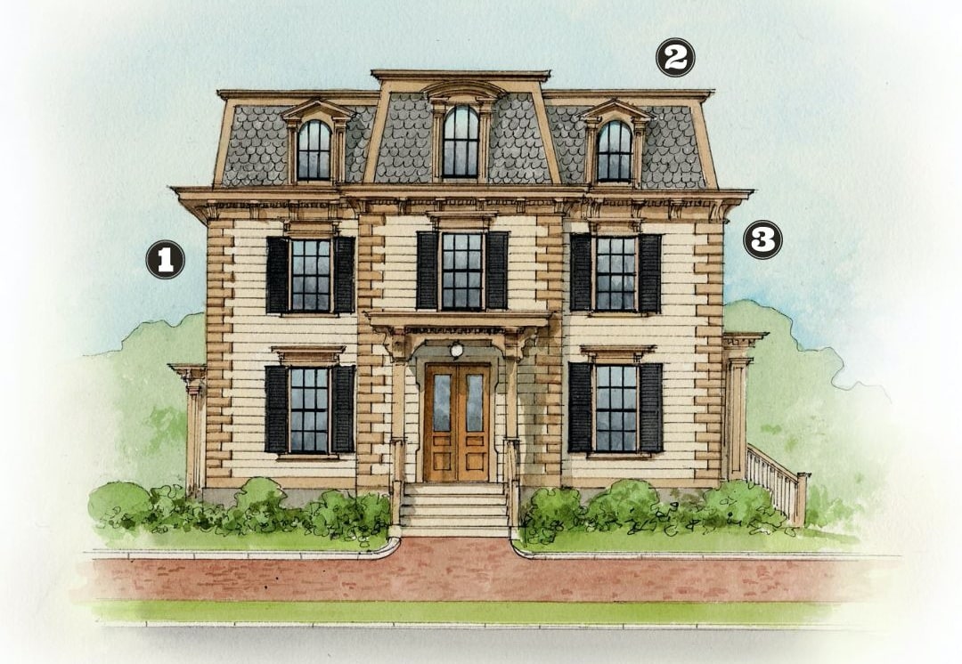 New England Architecture 101 - Second Empire - New England