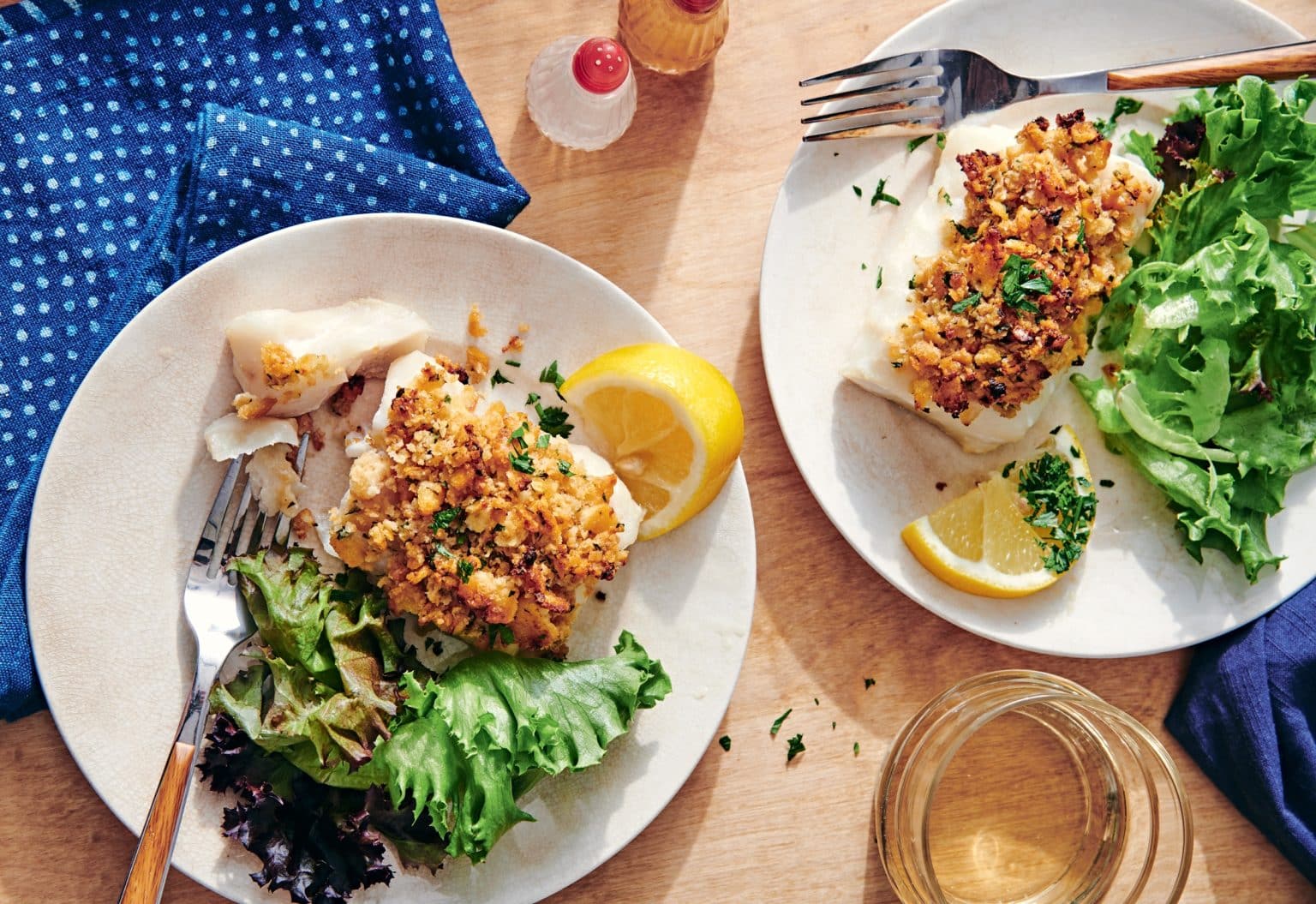 Baked White Fish with Ritz Cracker Topping