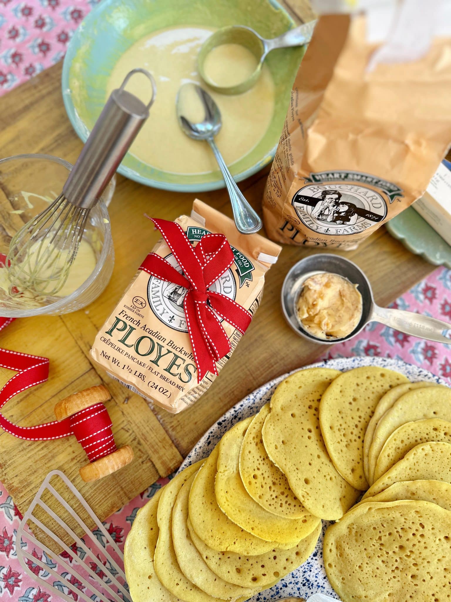 Acadian Ployes with Maple Cinnamon Butter - New England