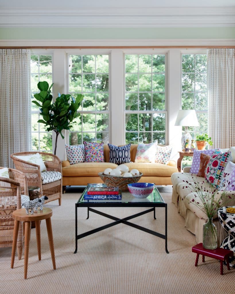 It’s Summer Inside | Designer Mally Skok's Colorful Massachusetts Home ...