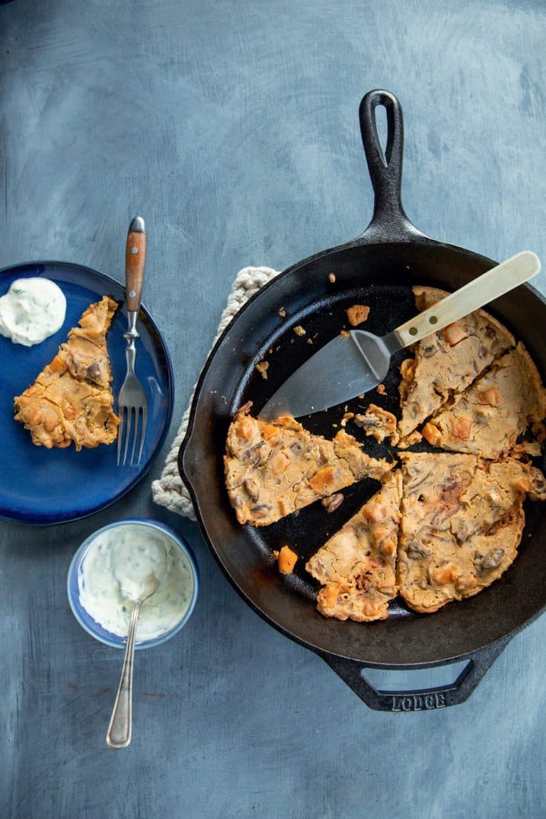 Socca with Butternut Squash and Rosemary