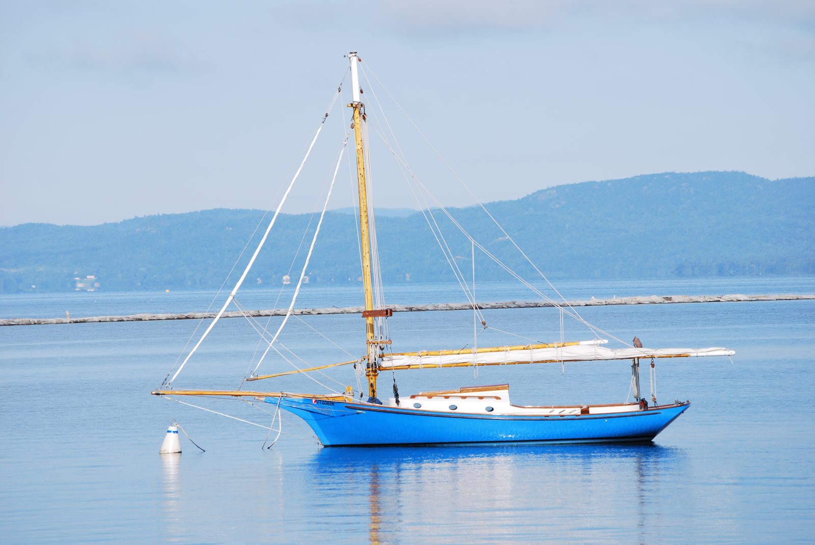 Blue Sailboat
