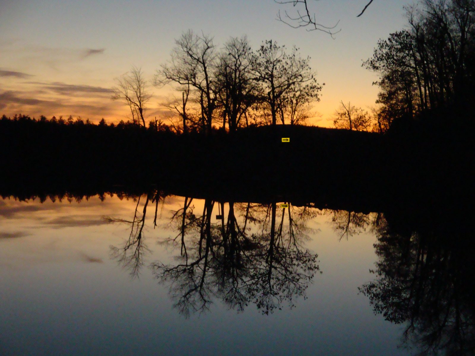 Sunset On Fox Pond - New England