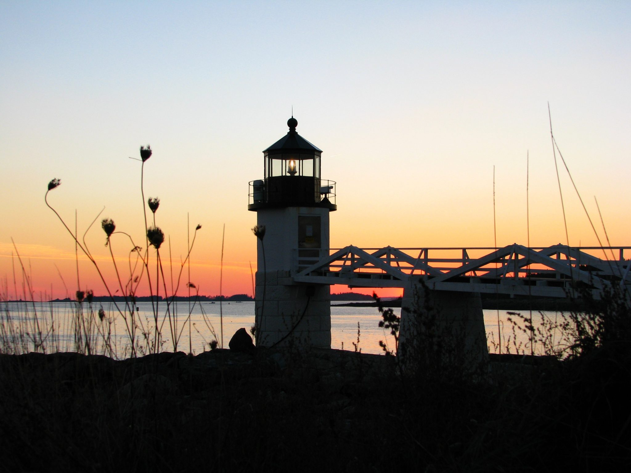 Marshall Pt Lighthouse At Sunset