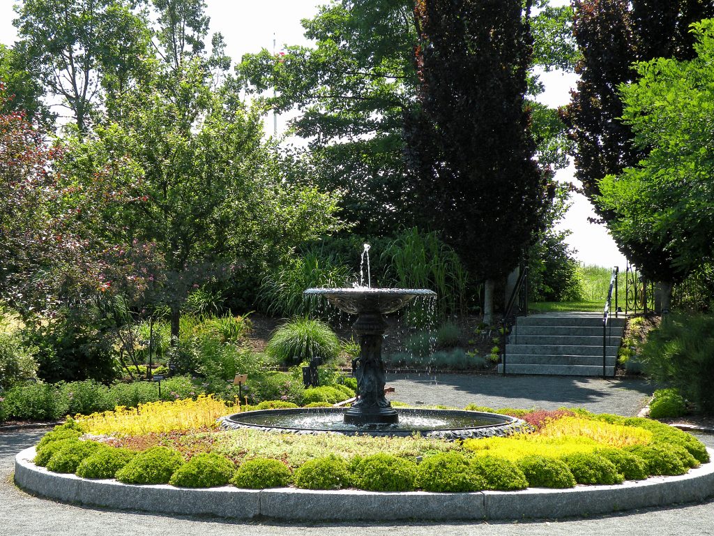Victorian Fountain At Tower Hill Botanic Garden