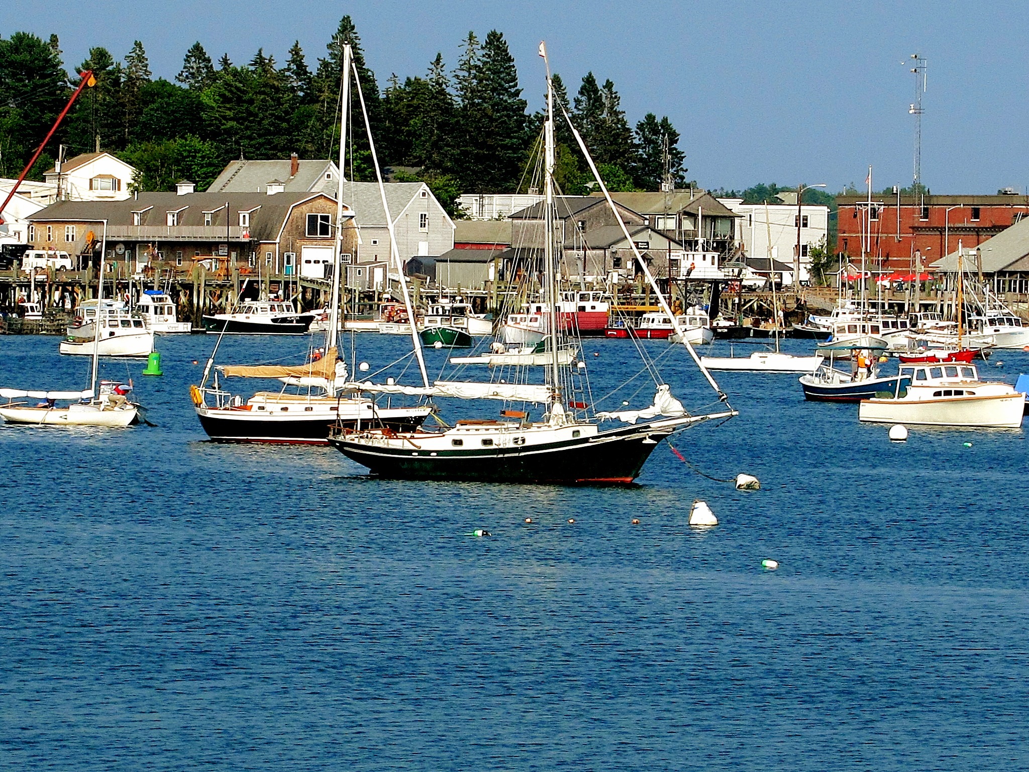 Ships In The Harbor New England Ships In The Harbor New England