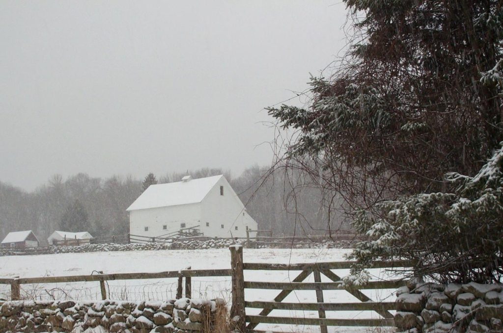 Mystic Winter Barn