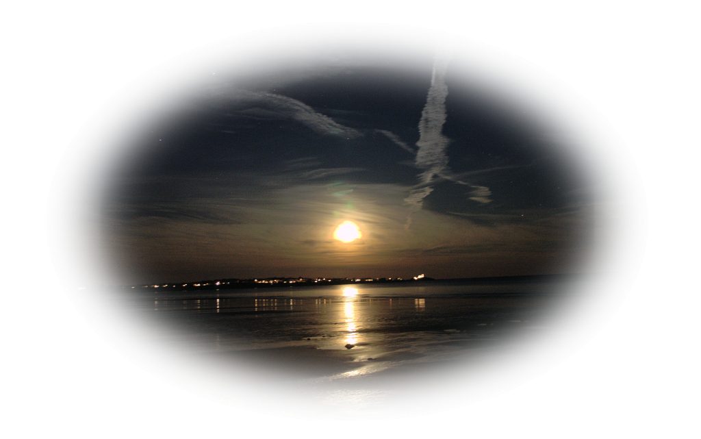 Moonrise at York Beach - New England