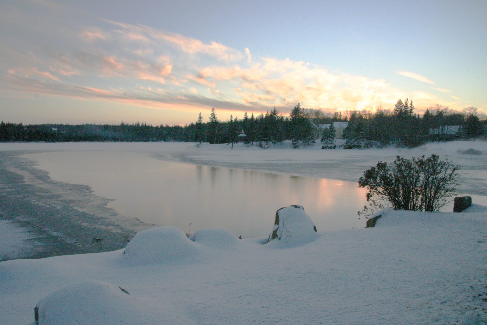 Winter Scene on Blue Hill Peninsula
